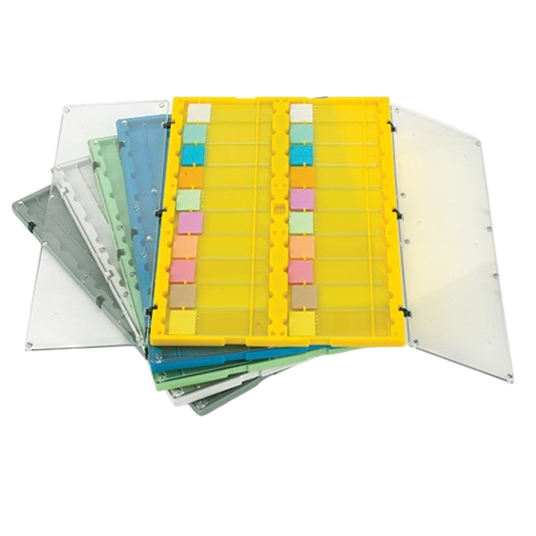 Slide File Folder with Clear Hinged Lids — Empire Optics