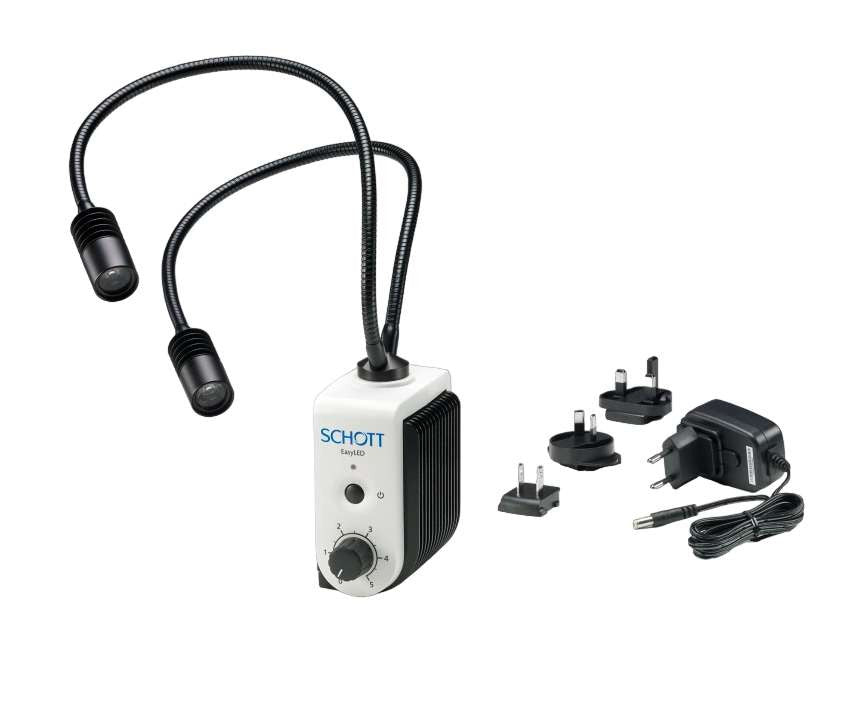 SCHOTT 600.121 EasyLED Double Spotlight PLUS Lighting System — Empire Optics