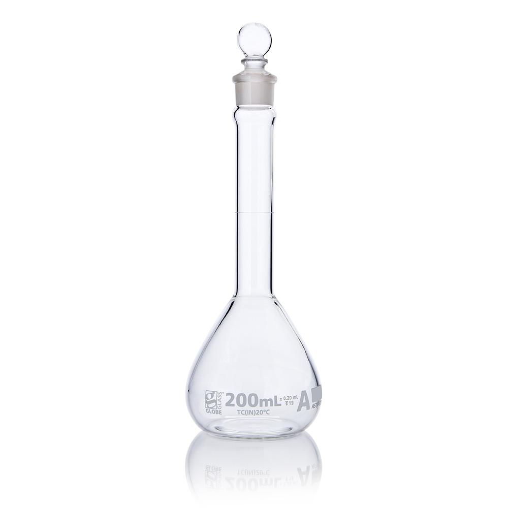 Flask, Volumetric, Globe Glass, 200mL — Empire Optics