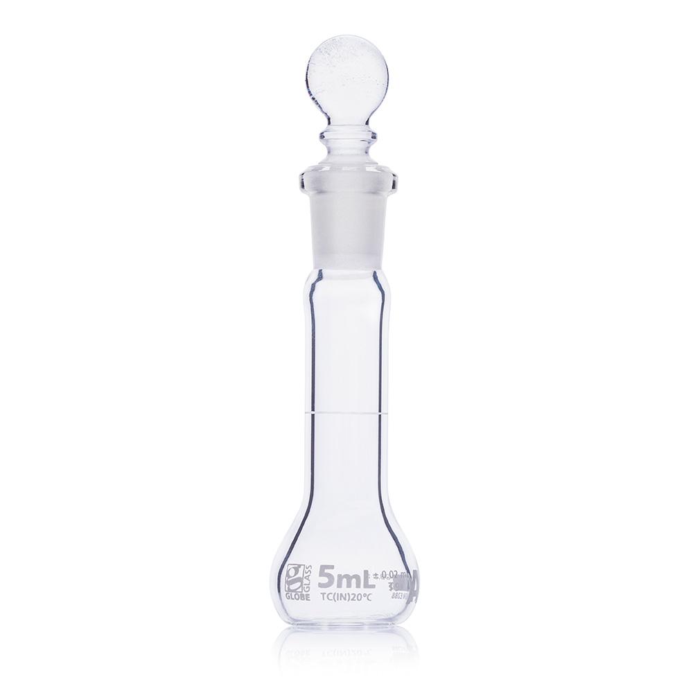 Flask, Volumetric , Globe Glass, 5mL — Empire Optics