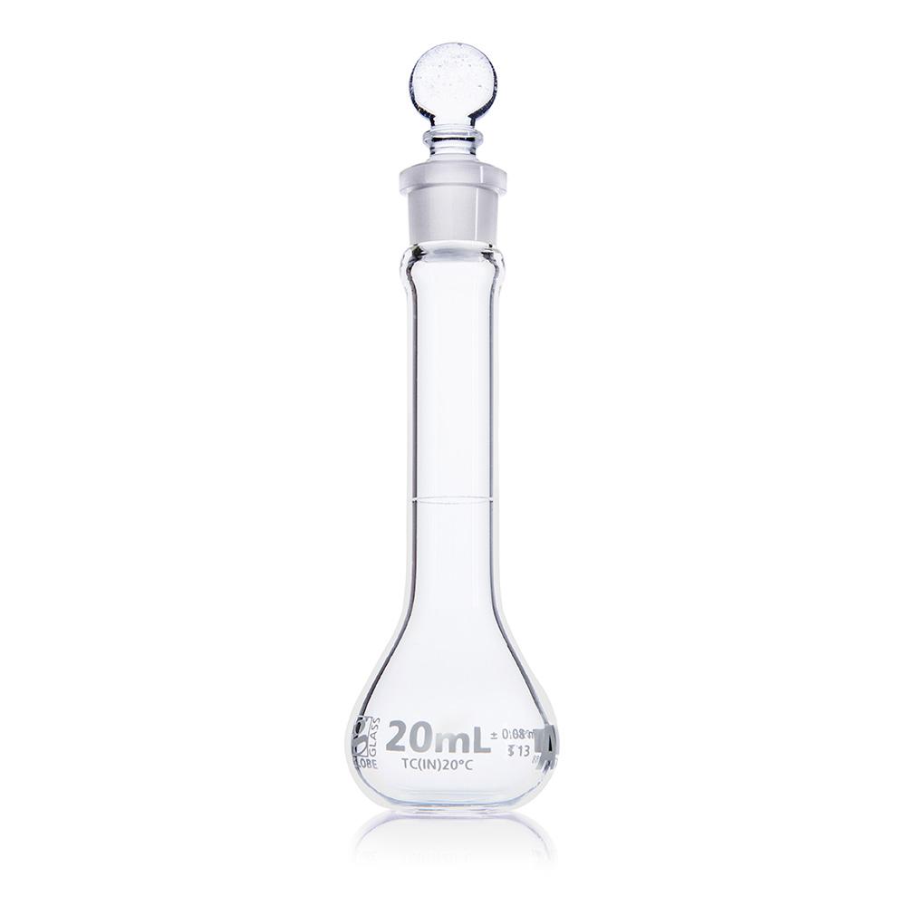 Flask, Volumetric, Globe Glass, 20mL — Empire Optics